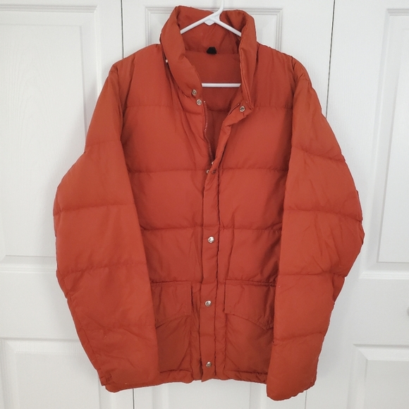 Woolrich | Jackets & Coats | Vintage Woolrich Puffer Coat Burnt Orange ...